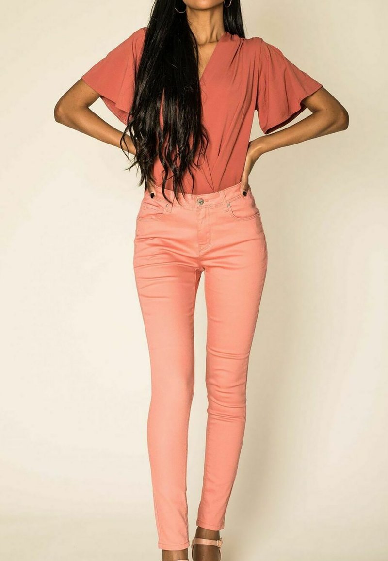Simply Chic JINY - Jeans Skinny Fit - pink/light pink - Zalando