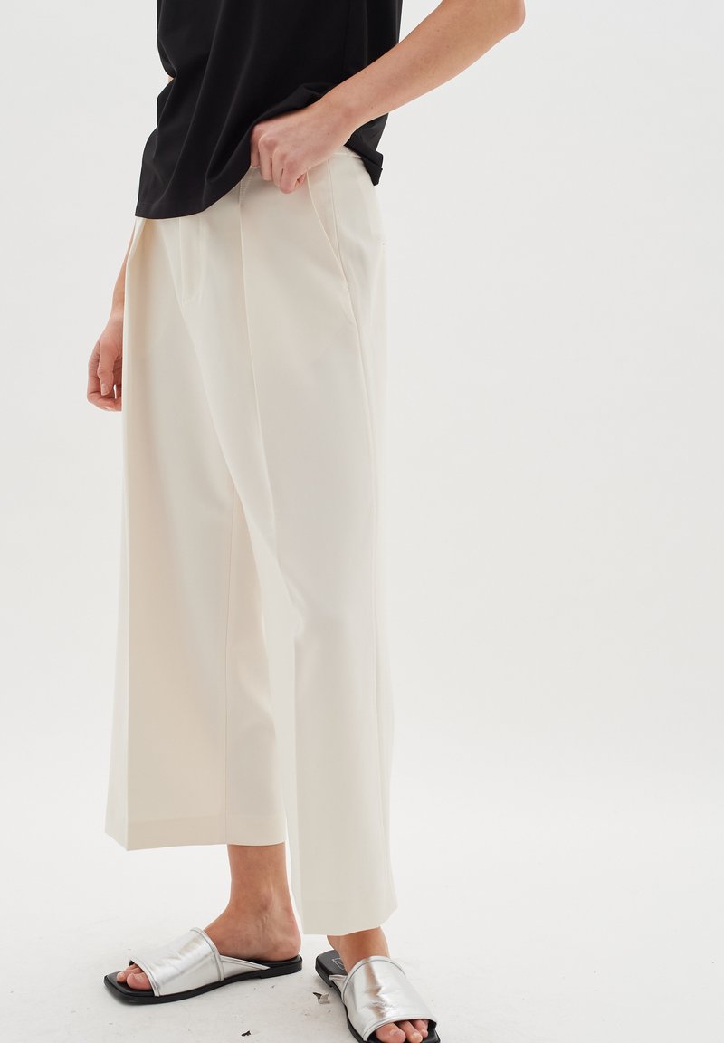 InWear Trousers - vanilla/white - Zalando.ie