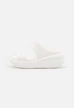 Crocs CRUSH UNISEX - Muiltjes met hak - white/wit - Zalando.nl