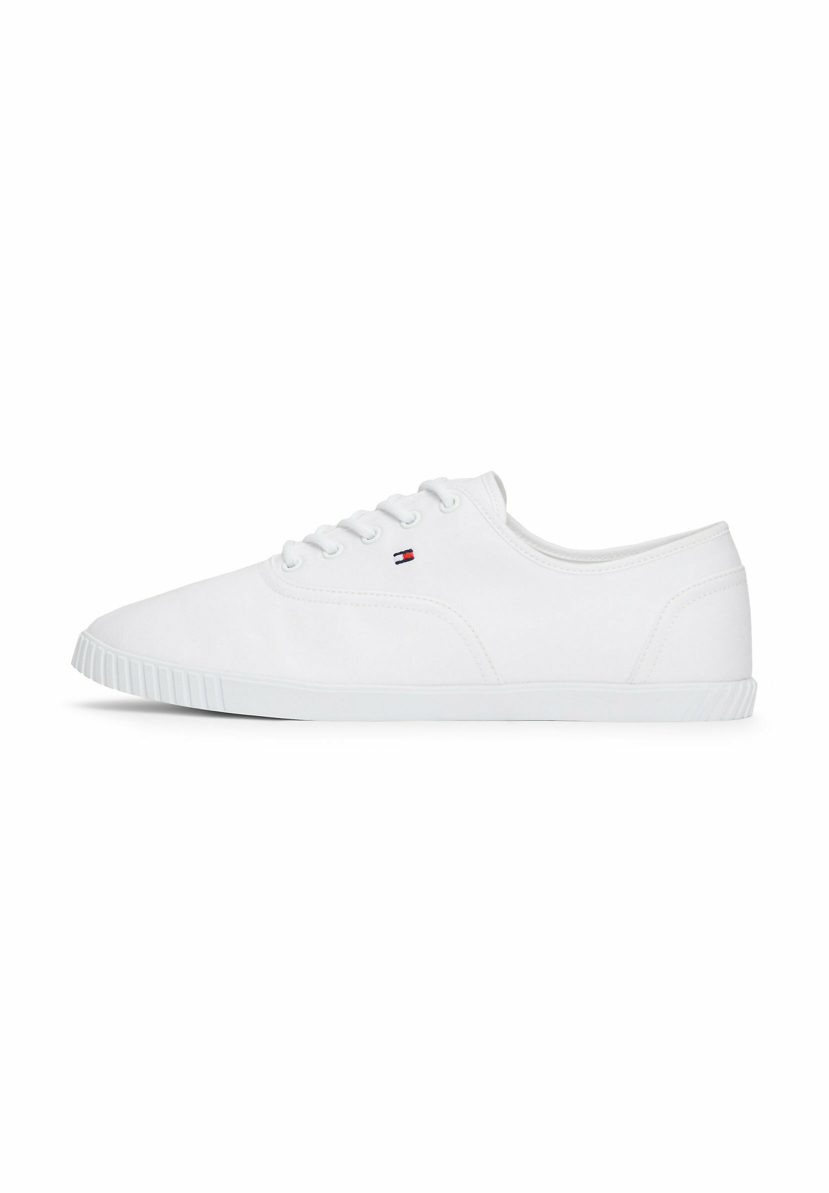 Tommy Hilfiger ESSENTIAL FLAG EMBROIDERY Sneaker low white weiB Zalando