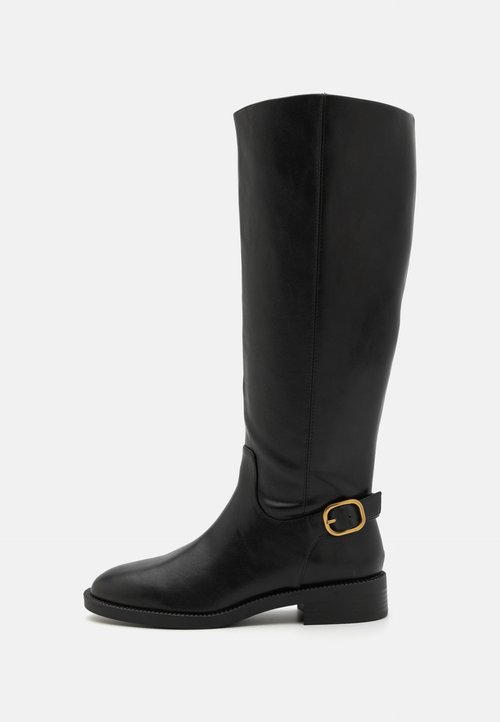 Anna Field Wide Fit Saappaat - black/musta - Zalando.fi