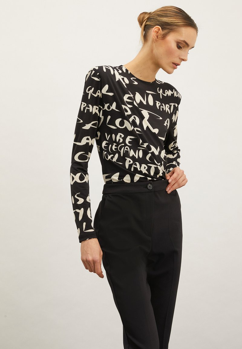 Motivi - Bluzka z długim rękawem/czarny - Zalando.pl