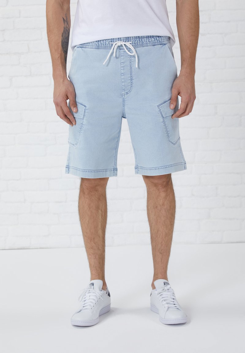 Pier One Denim shorts - light blue denim/light-blue denim - Zalando.ie