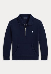 Polo Ralph Lauren FLEECE QUARTER-ZIP PULLOVER - Felpa - refined navy ...