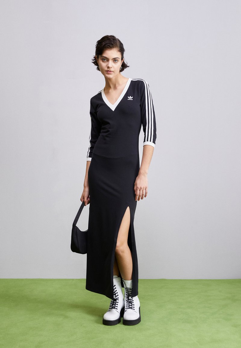 Adidas Originals Dress Jerseykleid Black Schwarz Zalando De