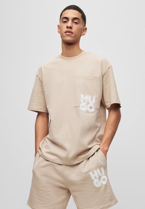 HUGO DAPOLINO - T-shirt basique - light beige/beige - ZALANDO.FR