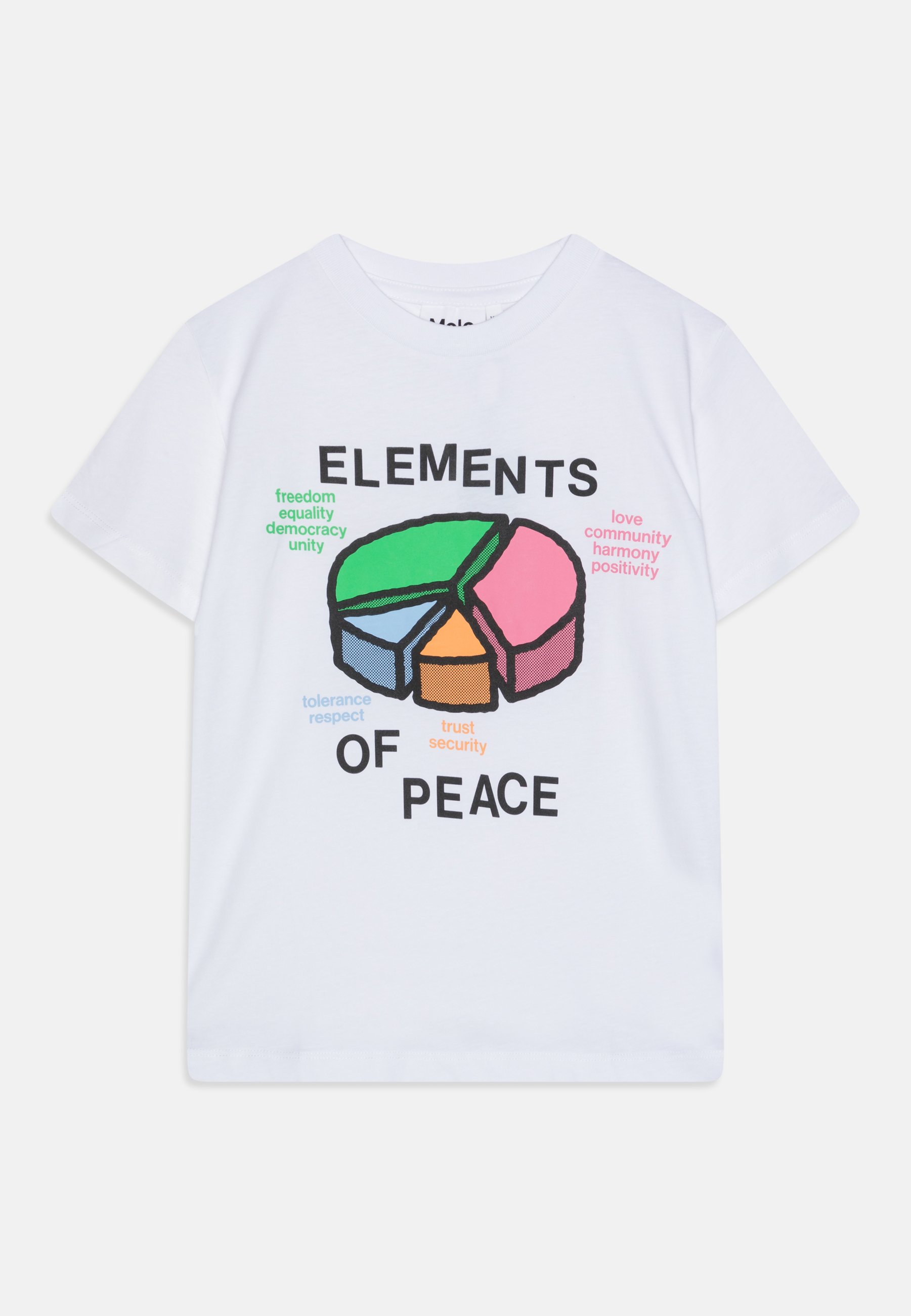 Molo ROXO UNISEX - T-Shirt print - peace chart/weiß - Zalando.ch