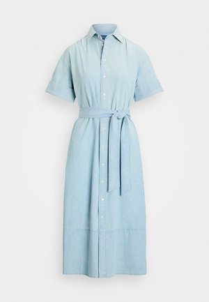 Polo Ralph Lauren SHORT SLEEVE DAY DRESS - Maxi-jurk - blue floral/blauw - Zalando.nl