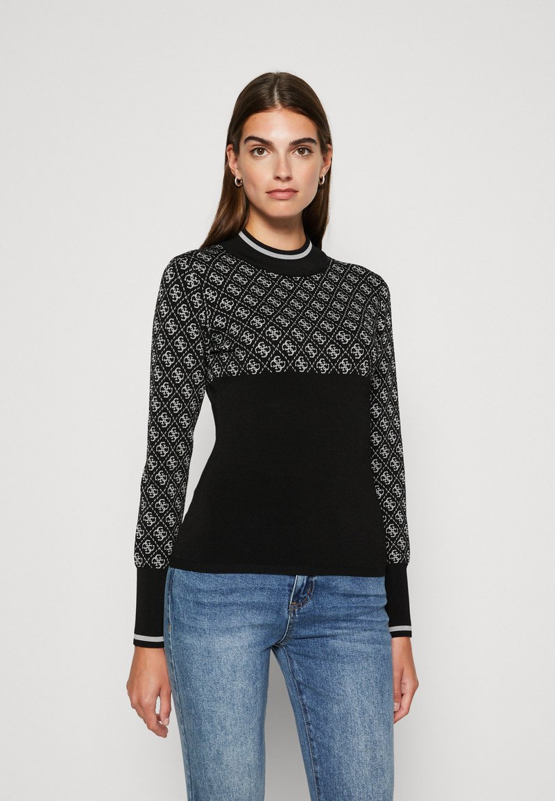 Guess LISE 4G - Pullover - black/celestial/noir - ZALANDO.FR