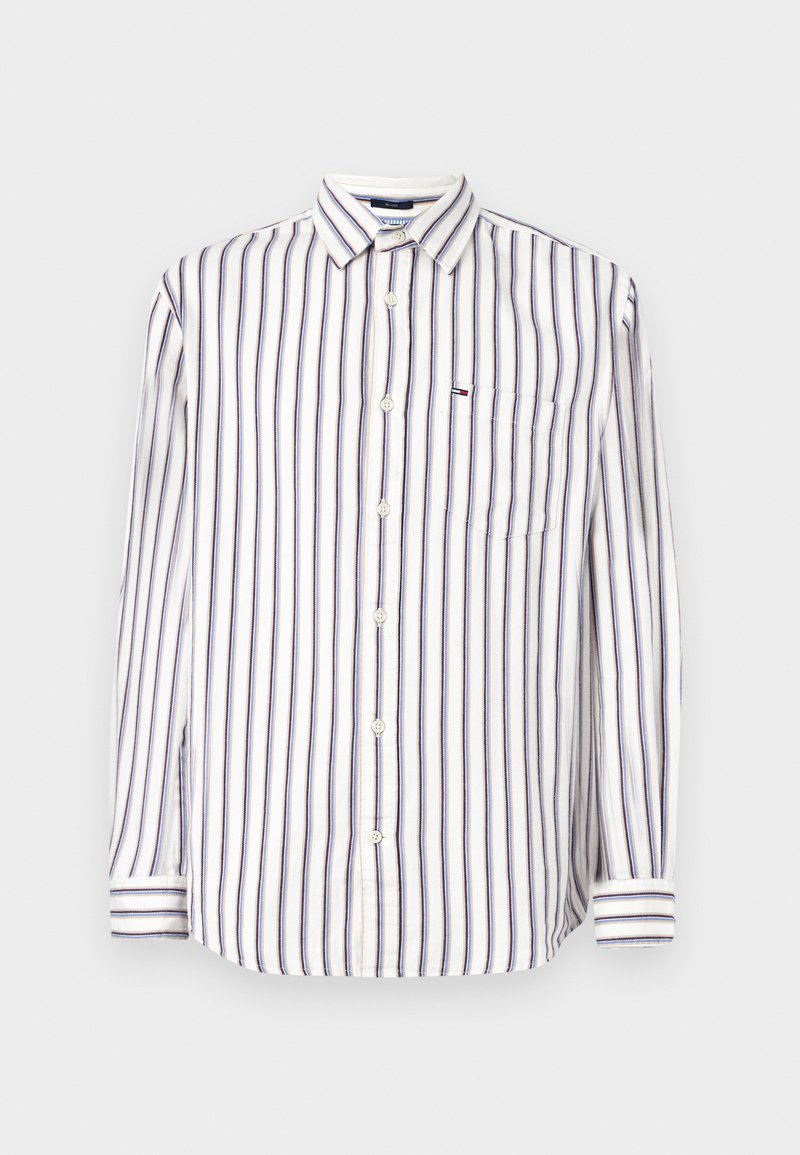 Tommy Jeans RELAXED FIT STRIPE TWILL SHIRT - Chemise - ancient white ...