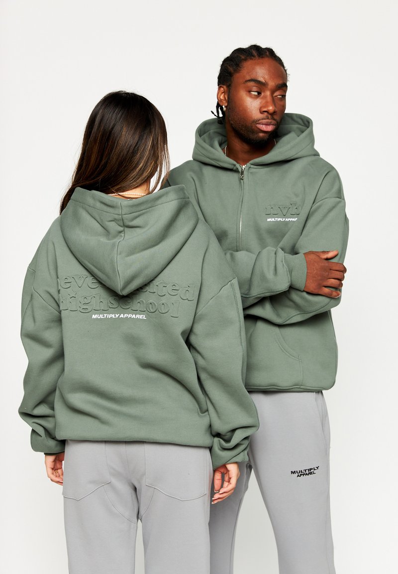 Multiply Apparel ZIP - Sweatjacke - dark forest/dunkelgrün - Zalando.at