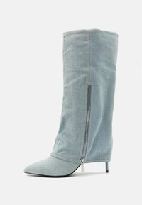 Even&Odd Stivali alti - blue denim/blu denim - Zalando.it