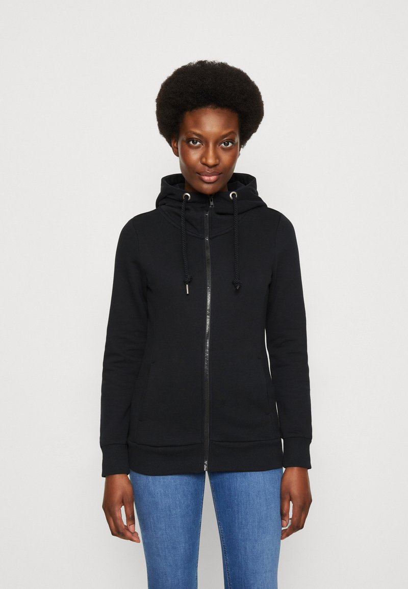 Anna Field Zip-up sweatshirt - black - Zalando.de