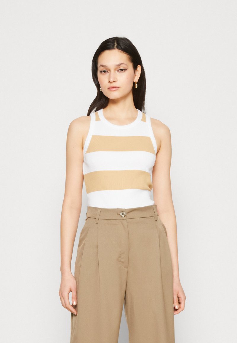 Scotch & Soda RACER TANK - Top - shell beige/beige - Zalando.ch