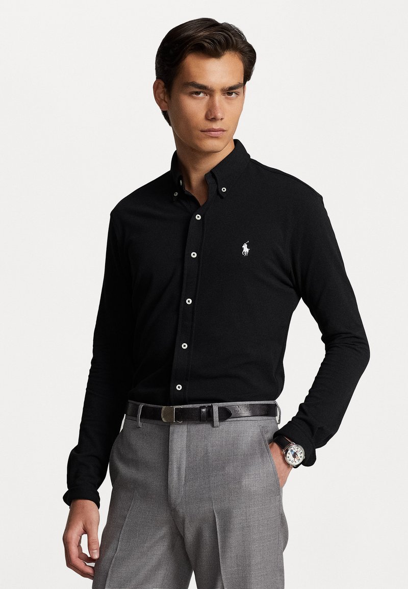 Polo Ralph Lauren LONG SLEEVED - Skjorte - black/svart - Zalando.no