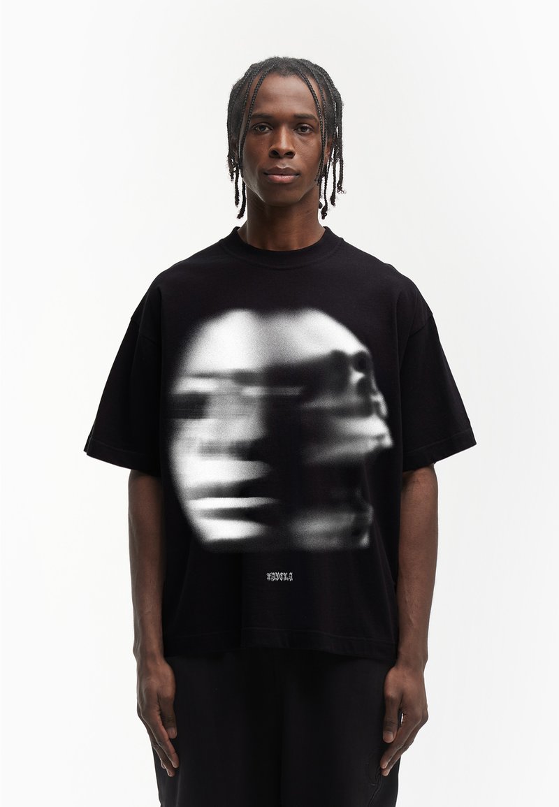FAVELA FADED FACE - Print T-shirt - black - Zalando