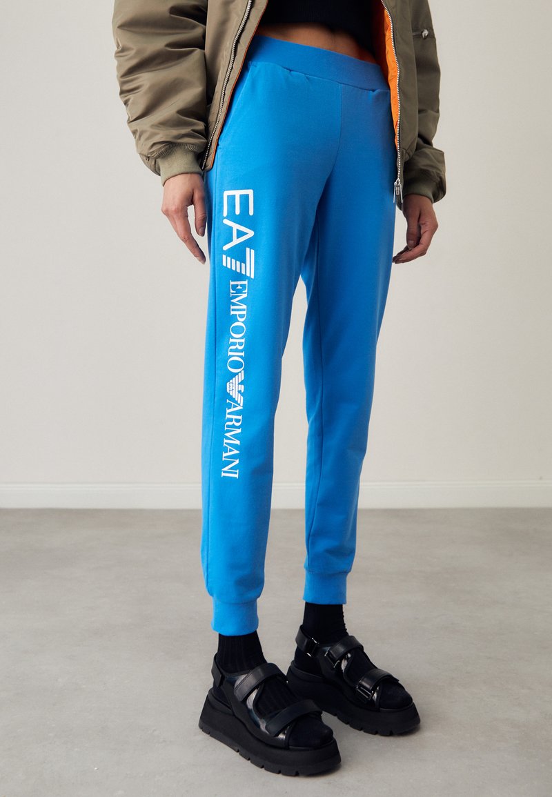 Ea7 Emporio Armani Trouser Jogginghose Brilliant Blue Blau Zalando De