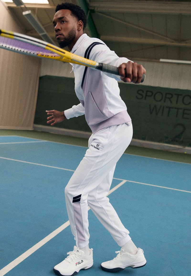Sergio Tacchini ANGLE TRACKSUIT - Tracksuit - white/orchid petal/white ...