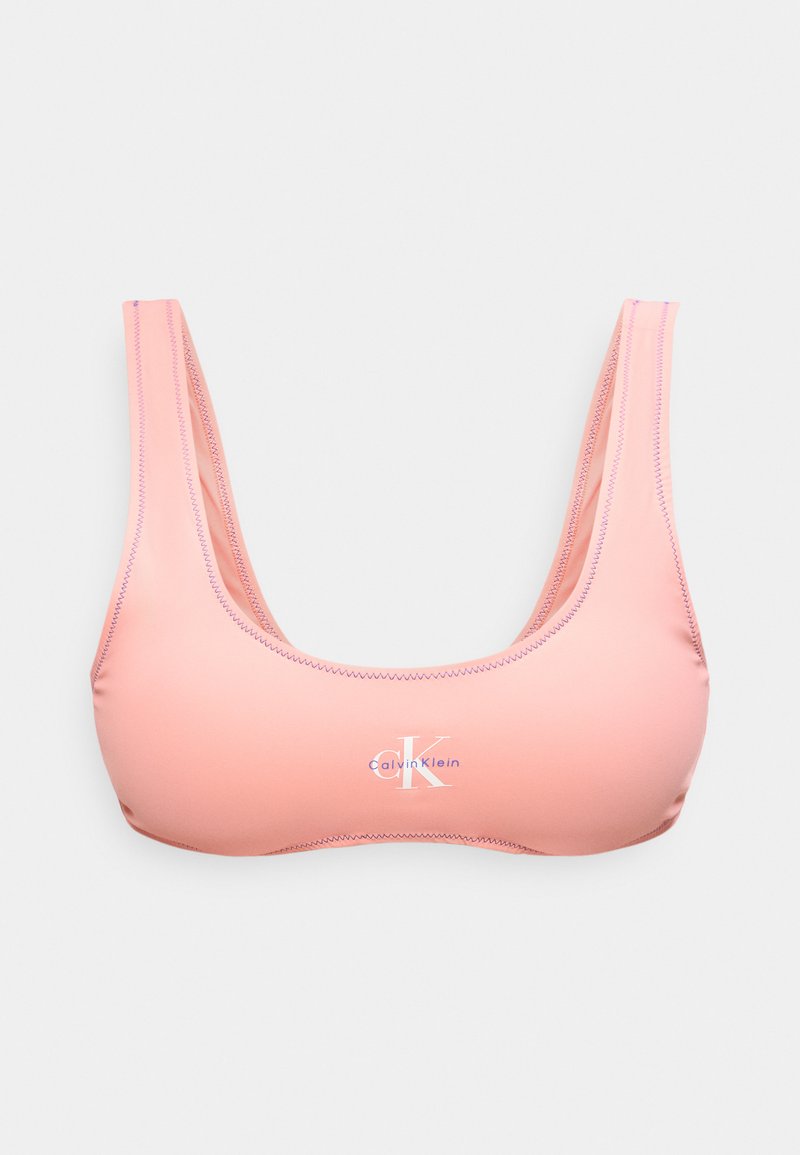 Calvin Klein Swimwear BRALETTE GRAPHIC MONOGRAM - Bikini top - washed ...