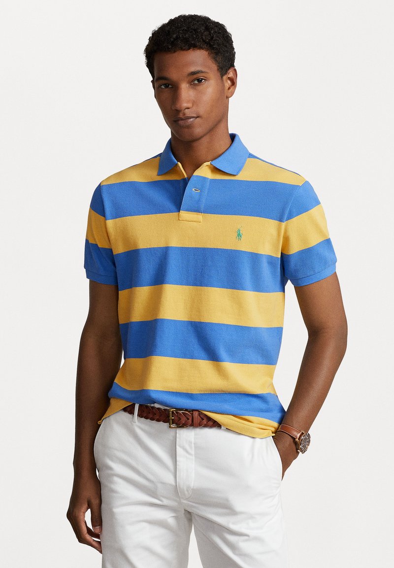 Polo Ralph Lauren SHORT SLEEVE - Polo - fall yellow/summer blue/jaune ...