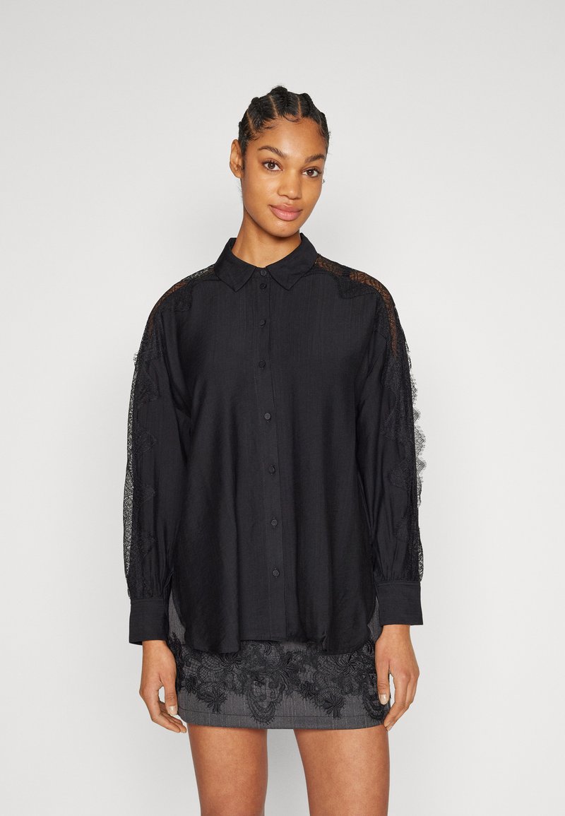 VILA VIWILMA SHIRT - Hemdbluse - black/schwarz - Zalando.ch