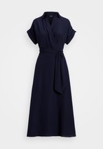 Lauren Ralph Lauren BELTED CREPE DRESS - Jurk - lighthouse navy/blauw - Zalando.nl