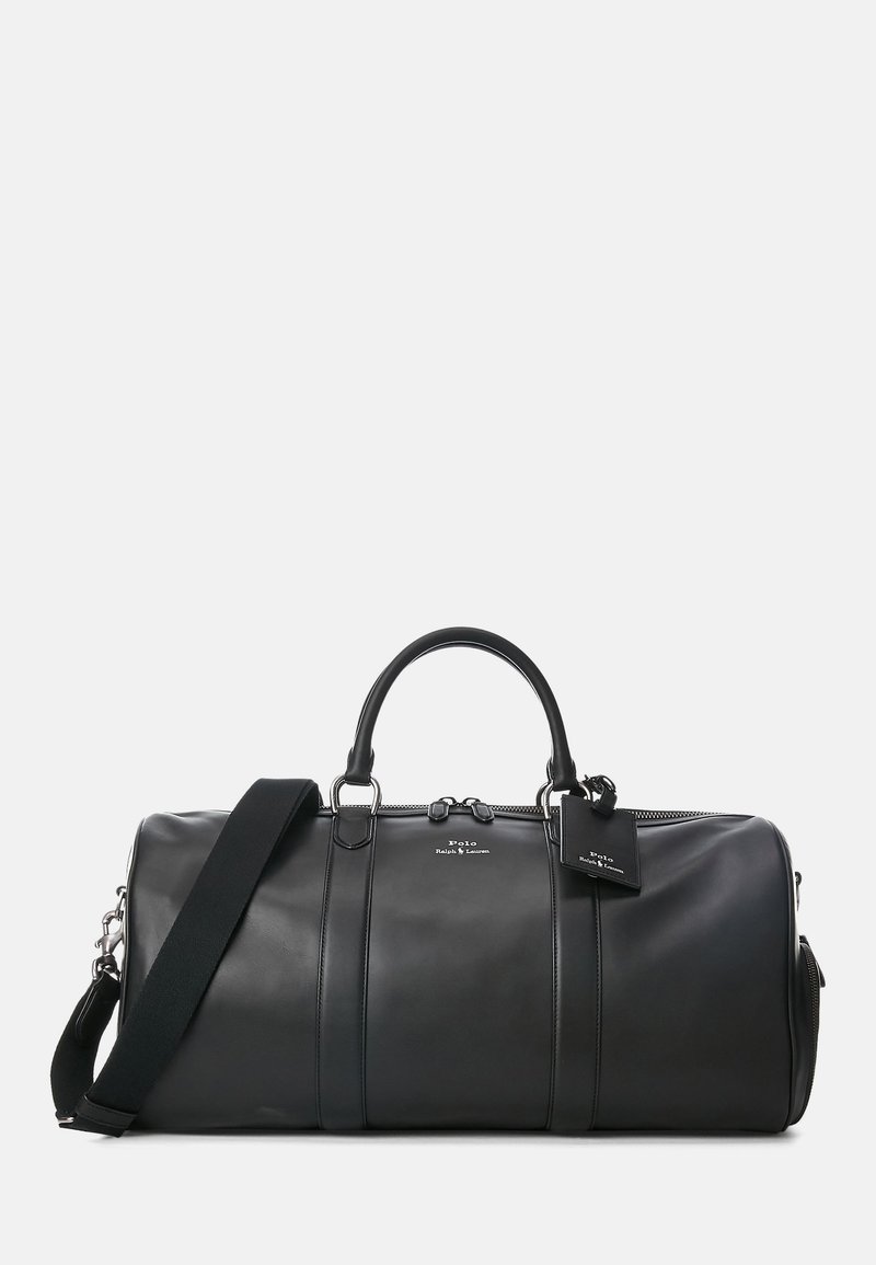 Polo Ralph Lauren SMOOTH LEATHER DUFFEL - Reisetasche - black/schwarz ...