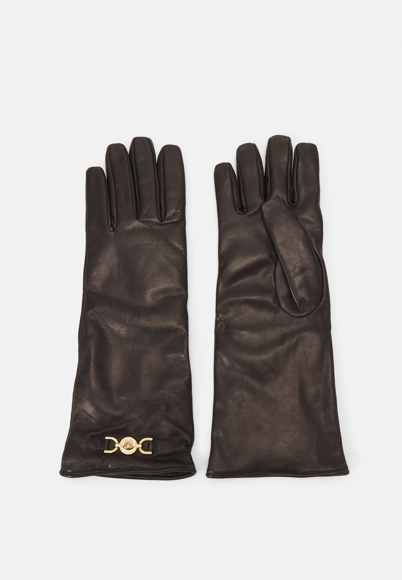 Versace MODULO SPALLINA ORIZZONATE - Gloves - black/gold/black - Zalando.ie