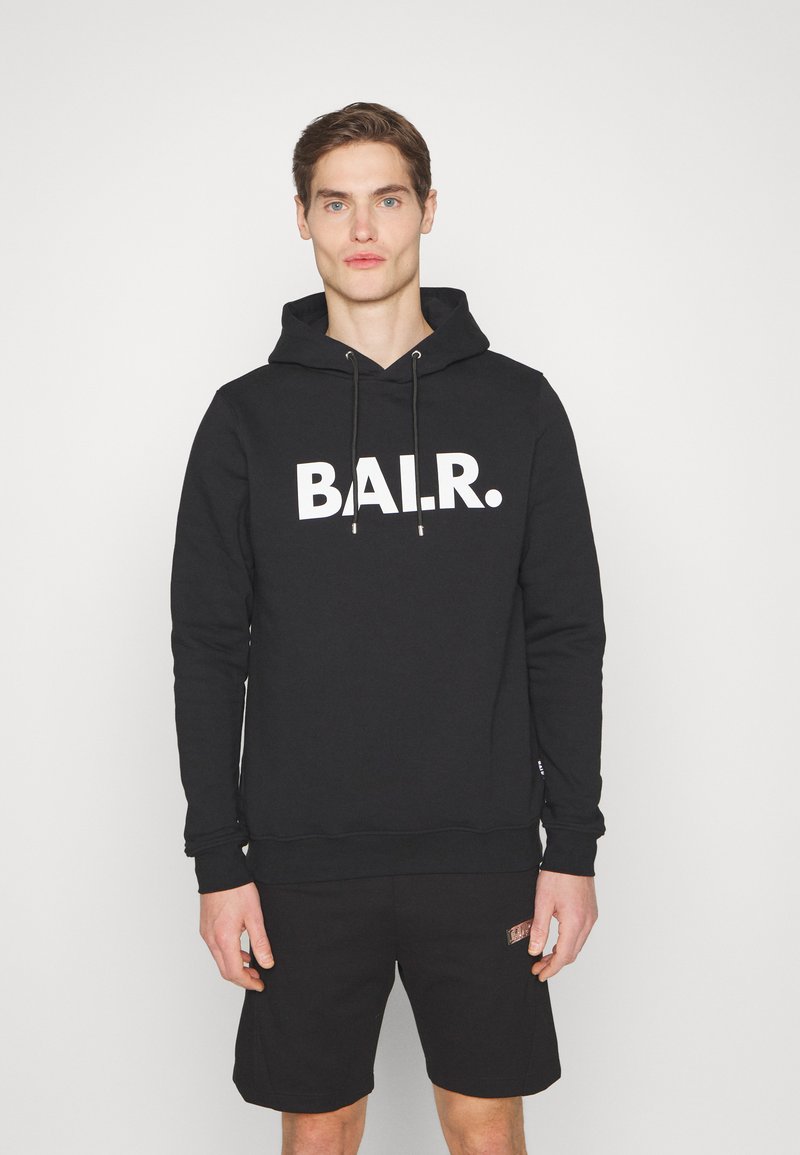 BALR. BRAND STRAIGHT HOODIE - Sweat à capuche - jet black/noir - ZALANDO.FR