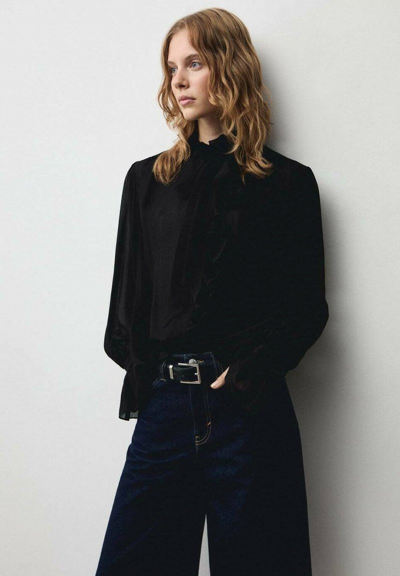 Mango Bluzka/czarny - Zalando.pl