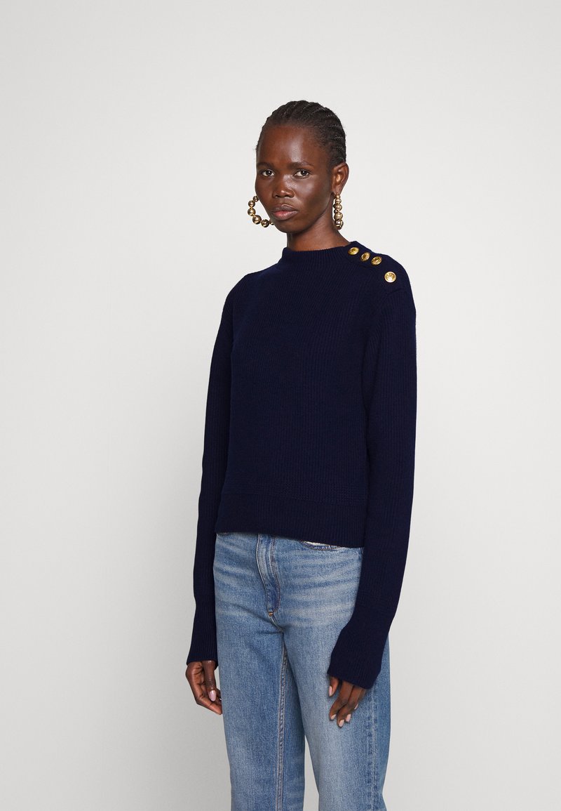 rag & bone NANCY CREW - Jumper - navy/off-white - Zalando.ie