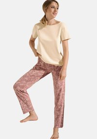 Lisca MANCHES COURTES NINA SET - Pyjama - beige - ZALANDO.FR