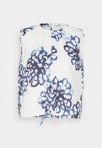 Marc O'Polo HIGH CREW NECK WITH GATHERING STRINGS AT HEM - Top - multi ...