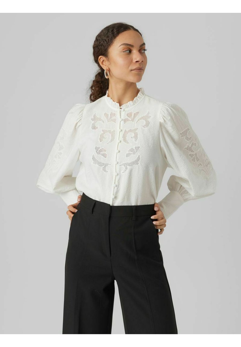 Vero Moda Camisa - snow white/blanco - Zalando.es