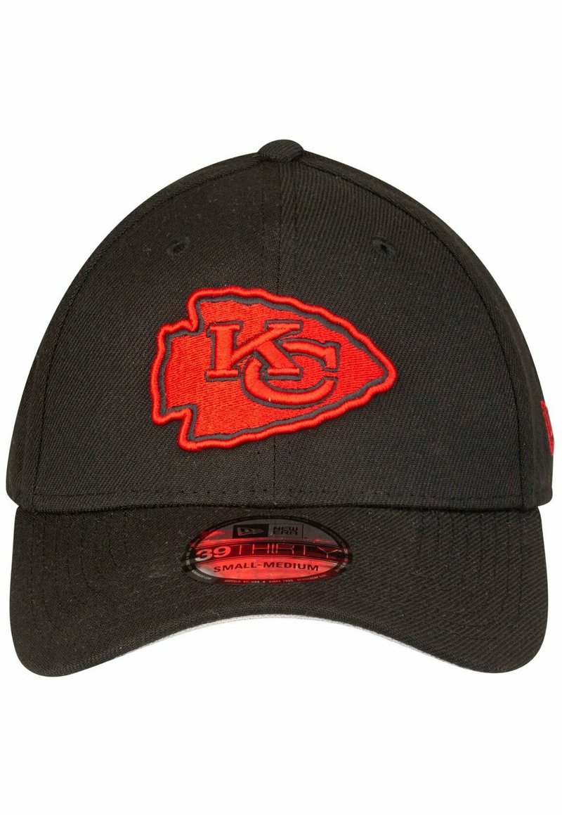 New Era 39THIRTY STRETCH KANSAS CITY CHIEFS - Cap - black/schwarz ...