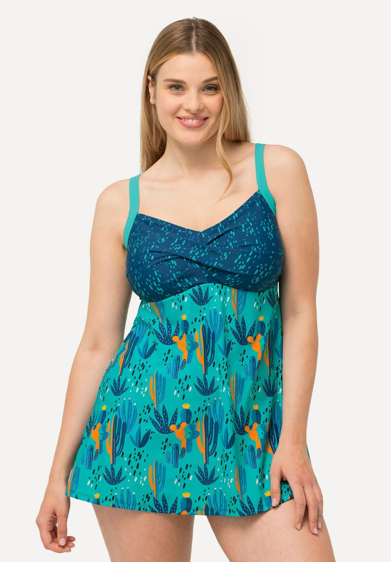 Ulla Popken Swimsuit - light blue - Zalando