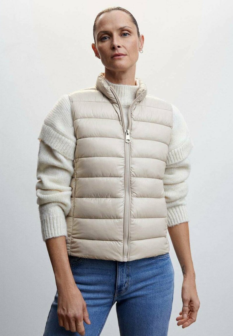 Mango Waistcoat - gris clair pastel/sand - Zalando.ie