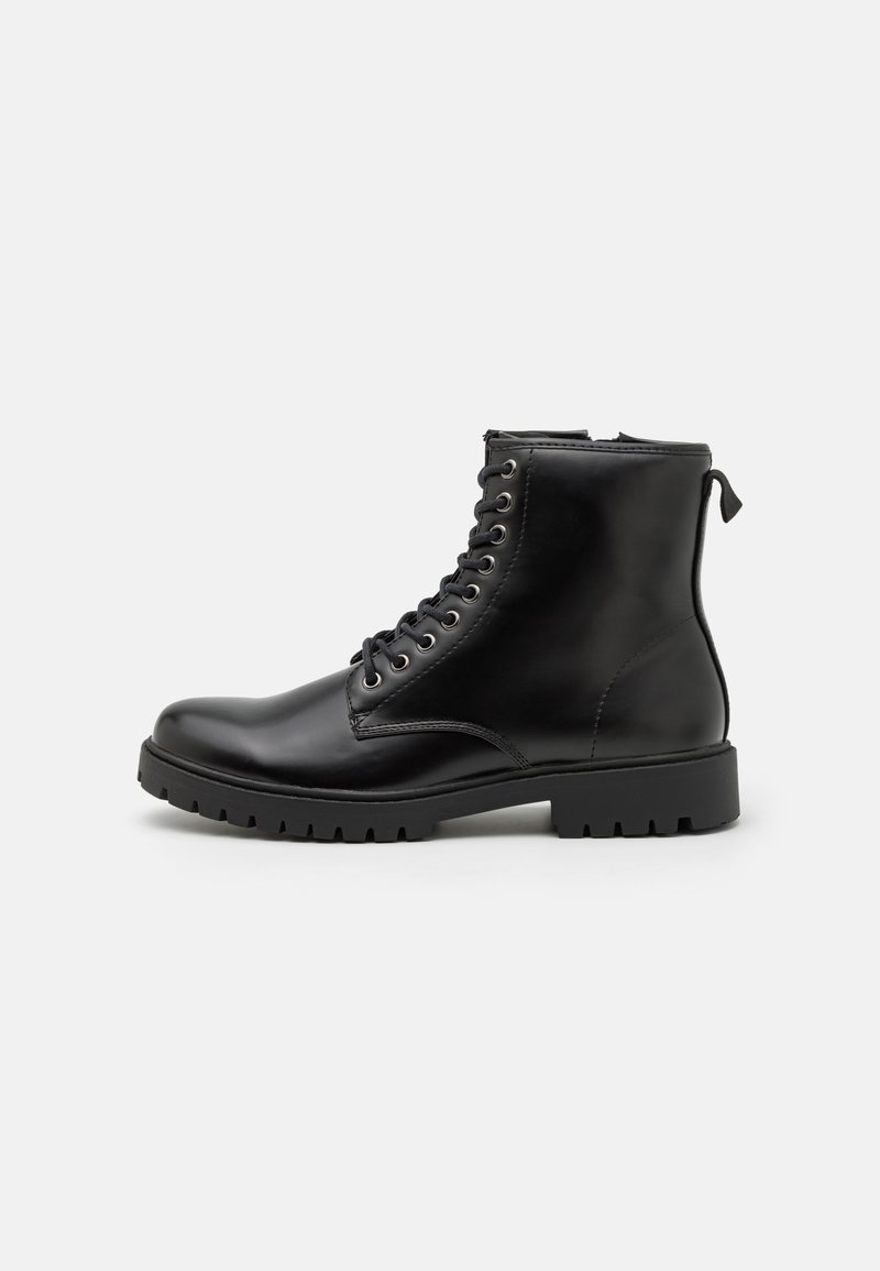 Pier One - Botki sznurowane/czarny - Zalando.pl