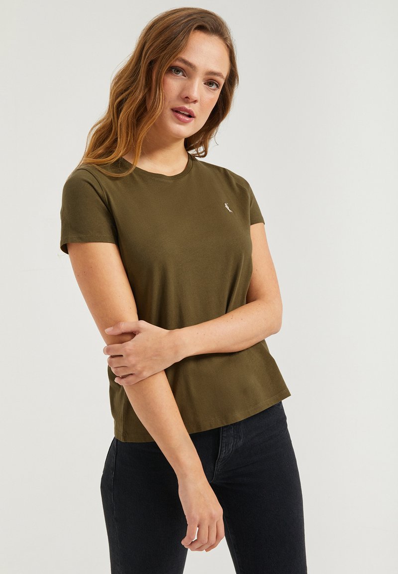 Polo Club SHORT SLEEVE RIGBY GO - T-shirts basic - dark olive/oliven ...