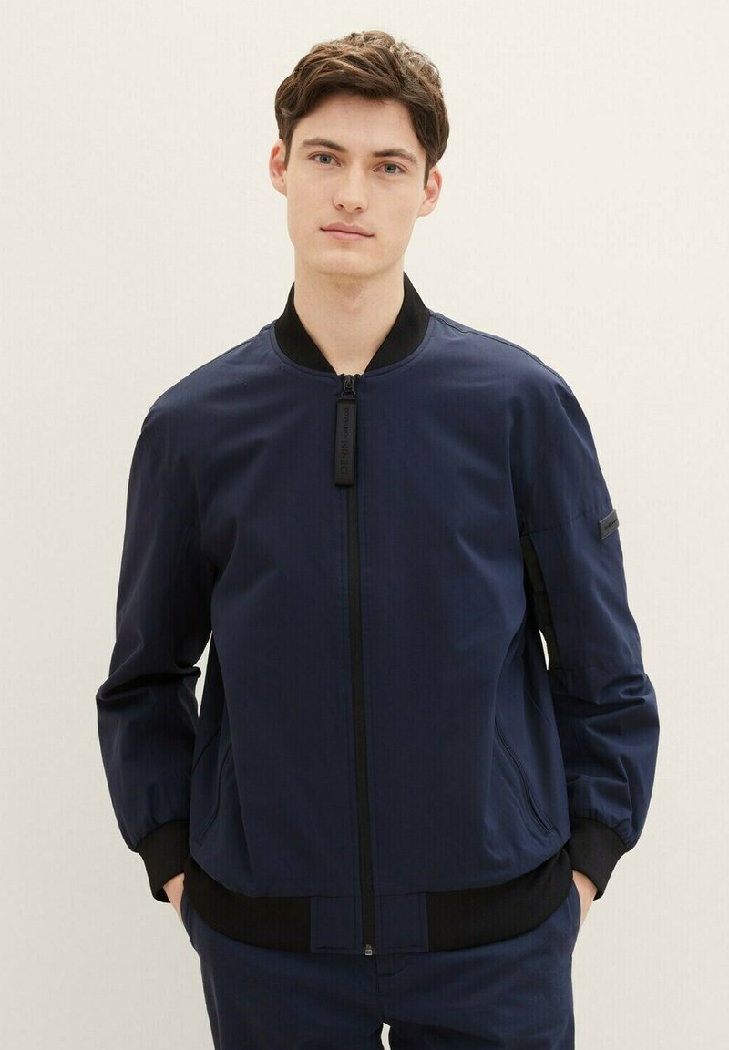 TOM TAILOR DENIM Bomber Jacket - sky captain blue/dark blue - Zalando