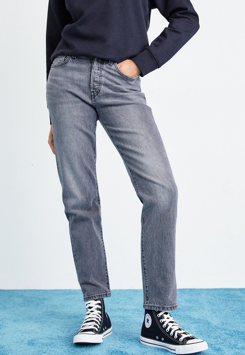 Levi's® 501® CROP - Straight leg jeans - hit the road/grey denim ...