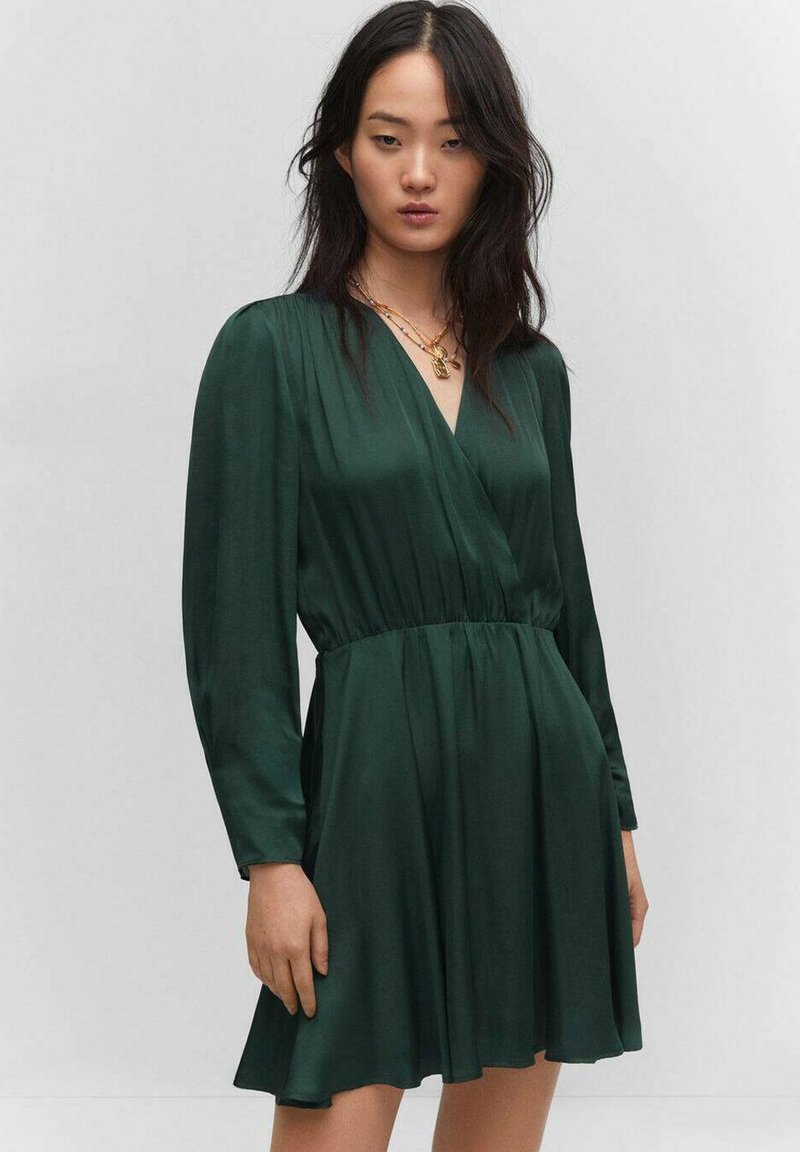 Mango MONACO - Jurk - tmavě zelená/donkergroen - Zalando.nl