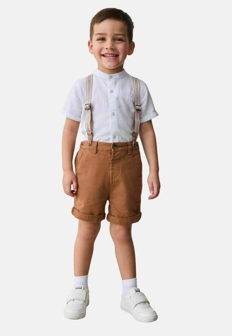 Baker by Ted Baker REGULAR FIT - GRANDAD COLLAR SET - Pantaloni scurți - stone/bej - Zalando.ro