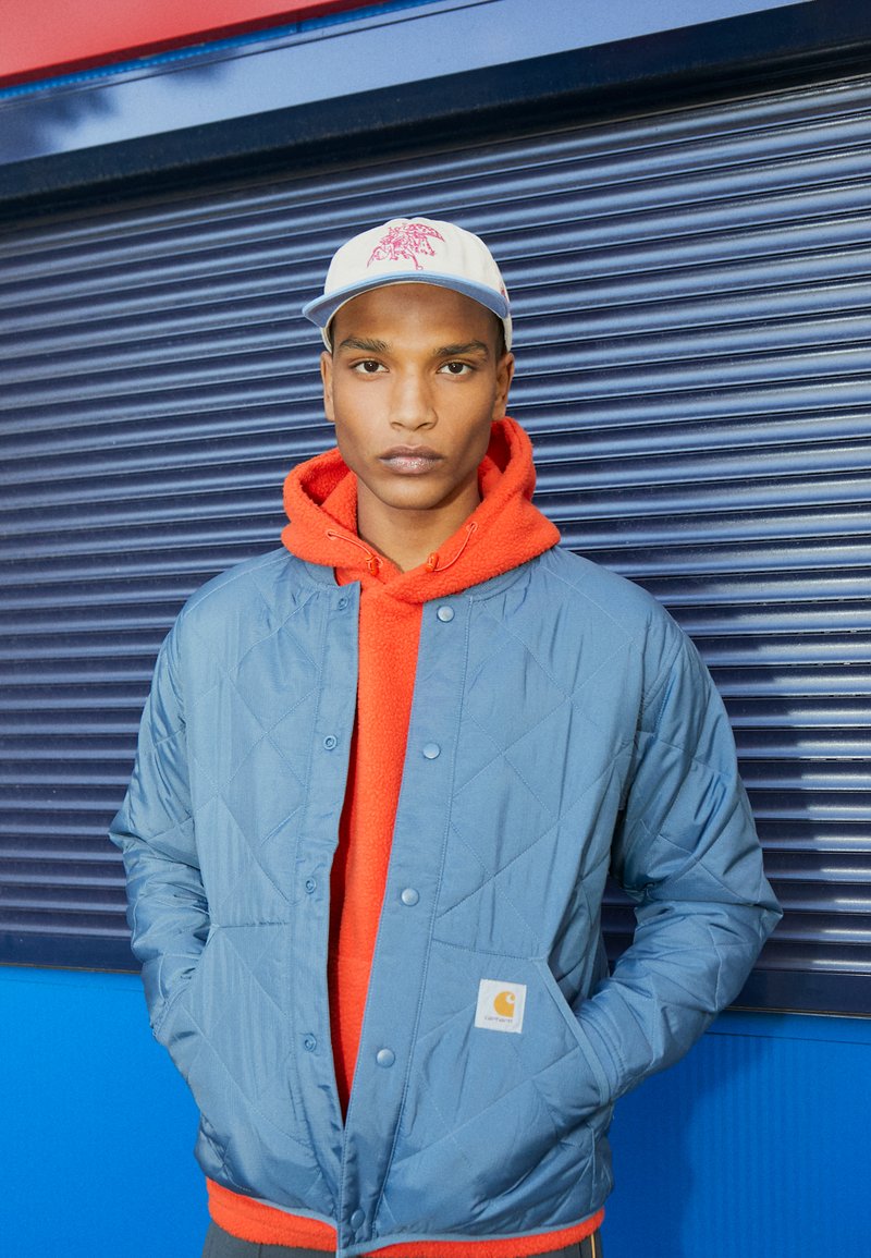 Carhartt WIP BARROW LINER - Blouson Bomber - storm blue/bleu métallisé ...