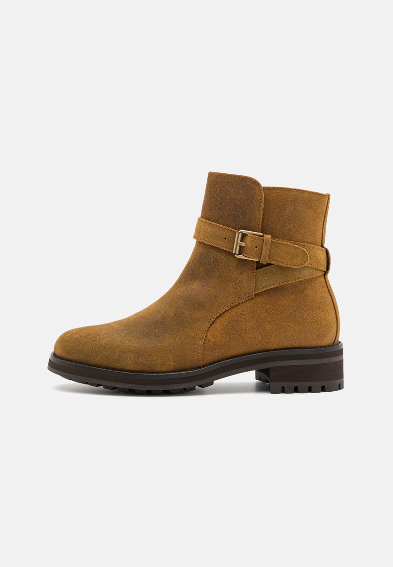 Polo Ralph Lauren BRYSON BOOTS MID CUT - Santiags - teak/marron foncé ...