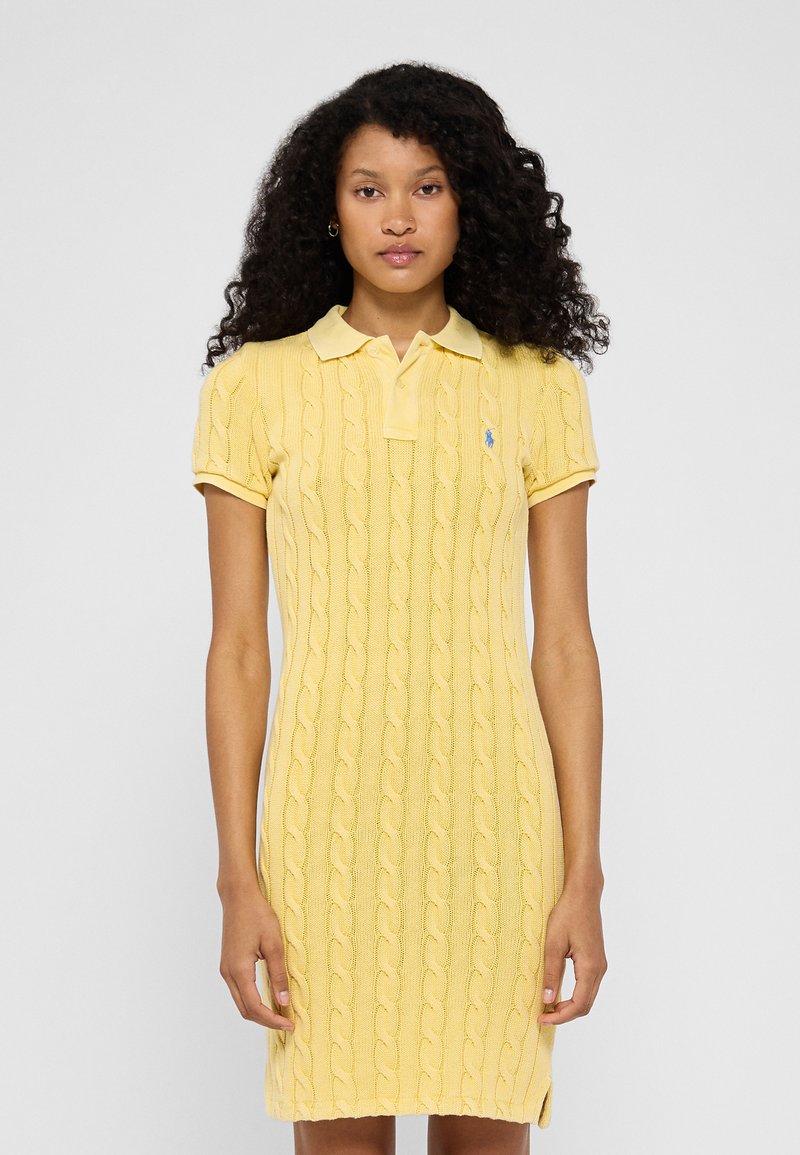 Polo Ralph Lauren CABLE KNIT COTTON POLO DRESS - Shift dress - fall ...