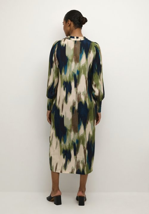 Kaffe KAKARINA AMBER - Vapaa-ajan mekko - black and brown animal print ...