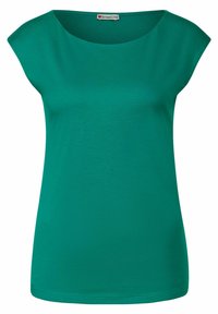 Street One MIT U-BOOT KRAGEN - T-Shirt basic - türkis/grün-meliert ...