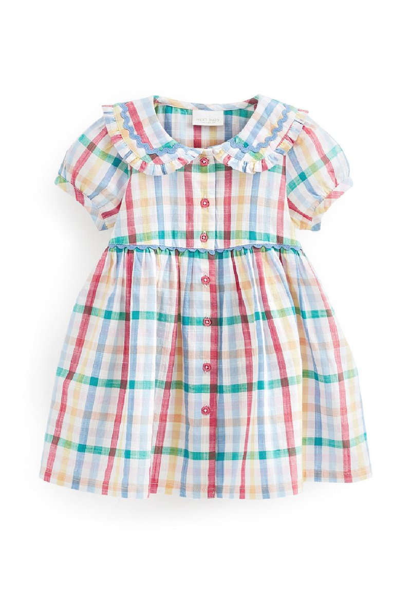 Next BABY WOVEN COLLARED DRESS - Skjortklänning - multi bright gingham ...