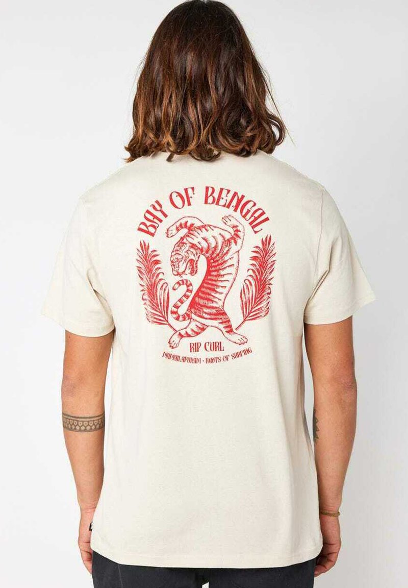 Rip Curl DESTI ANIMALS - T-shirt con stampa - vintage white/bianco ...